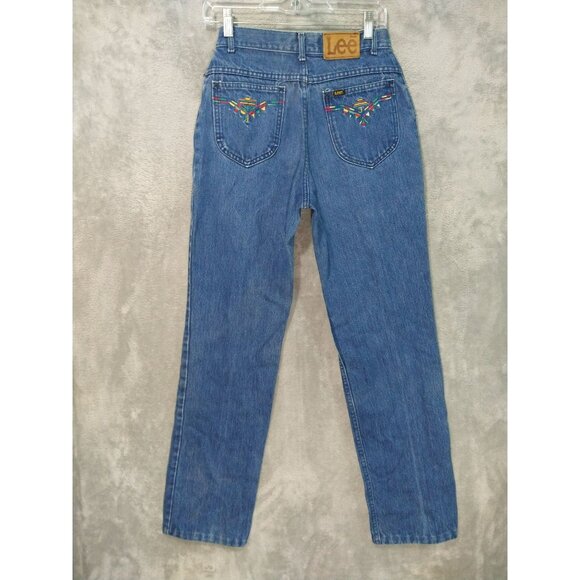 Lee | Jeans | Vintage Lee Jeans Womens Blue Denim Talon Aztec Straight ...